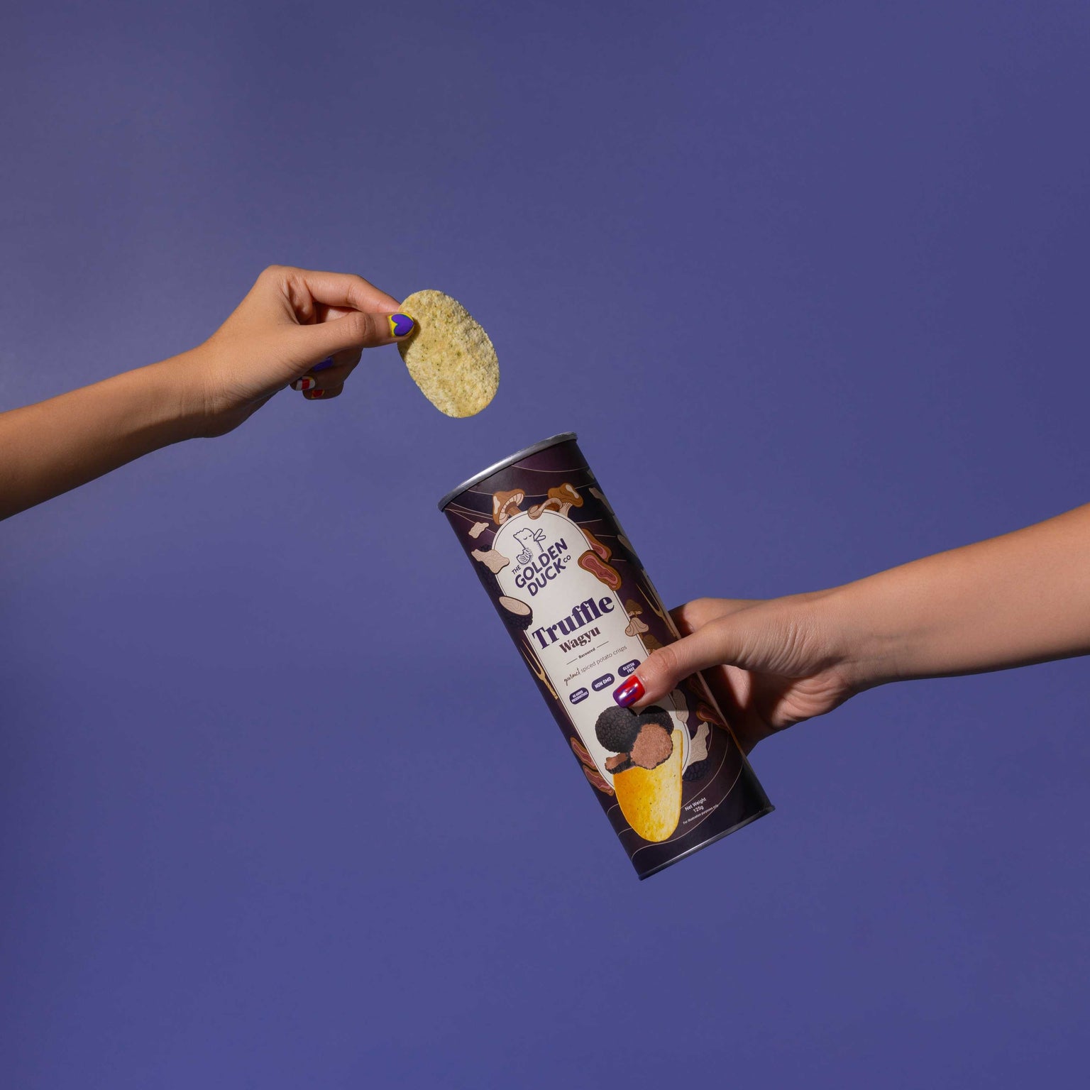 Canister Crisps Snackbox : Truffle Wagyu – The Golden Duck Co.